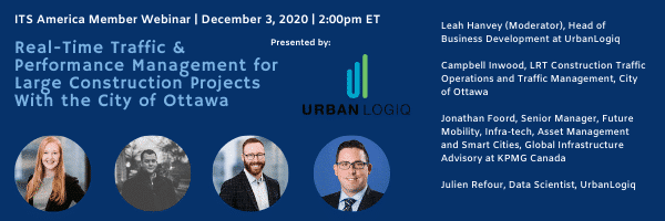 ITS America Member Webinar: UrbanLogiq - ITS America