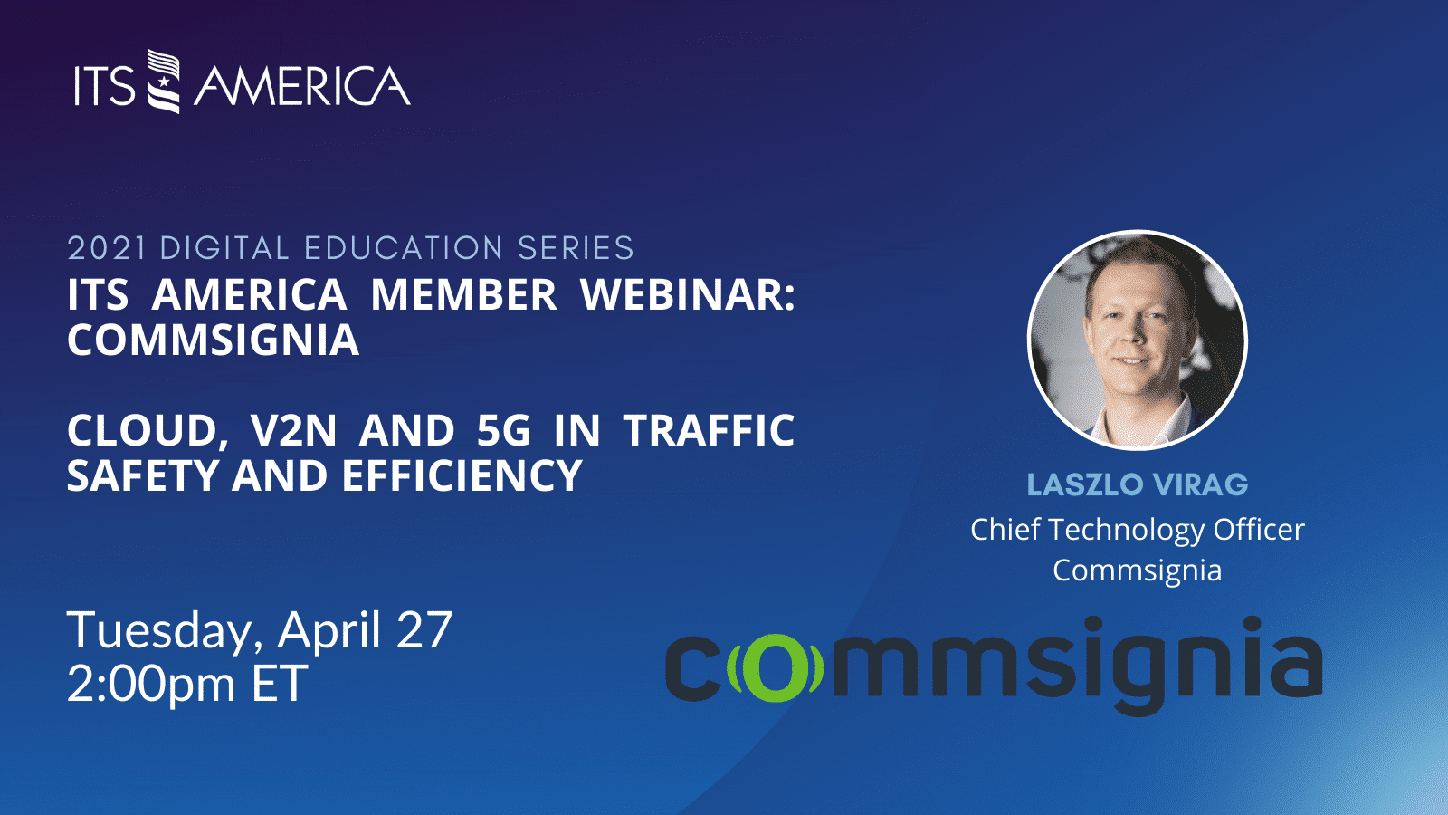 Member Webinar Series: Commsignia - Cloud, V2N and 5G in Traffic Safety ...